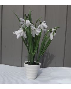Artificial Snowdrops - Bunches and Potted Snowdrop Flowers - Permabloom